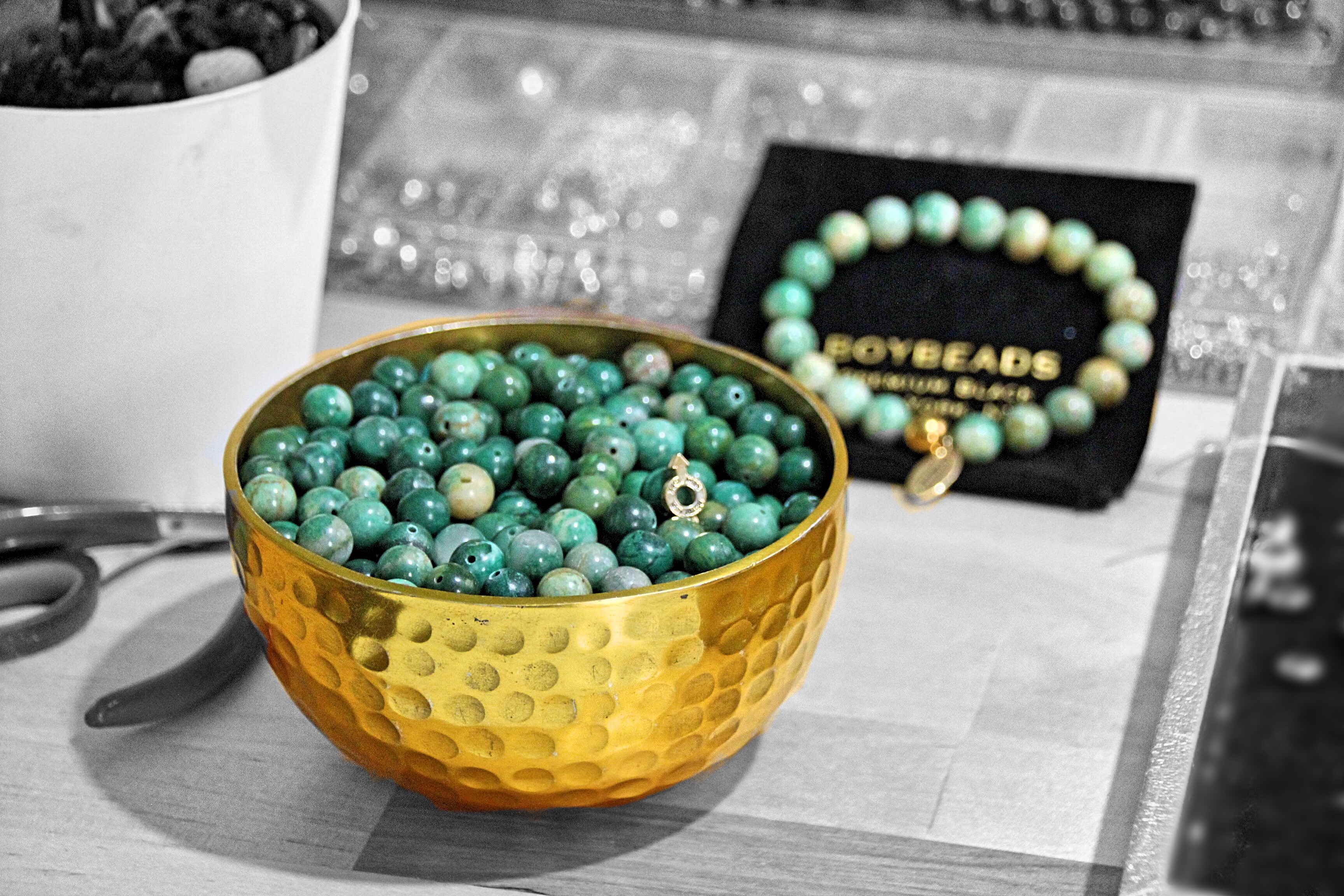 BOYBEADS Men's Semi-Precious Stone Beaded Bracelets & Necklaces for Men